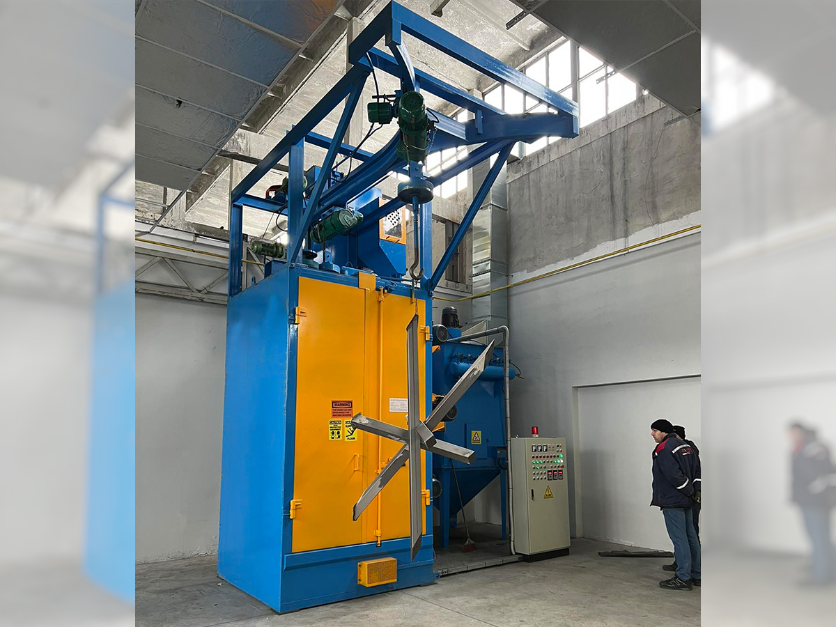 A new blasting station in operation